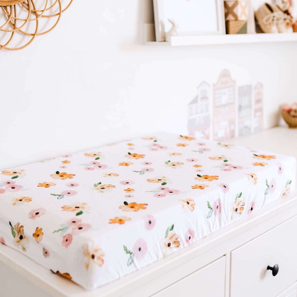 Poppy Bassinet Sheet / Change Pad Cover | NMP Living