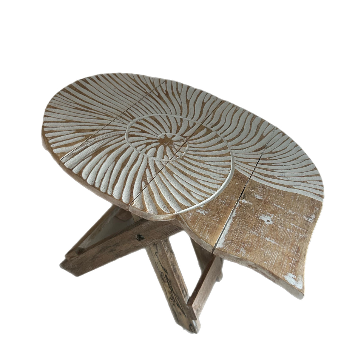 Arli Shell Foldable Table [Natural] | NMP Living