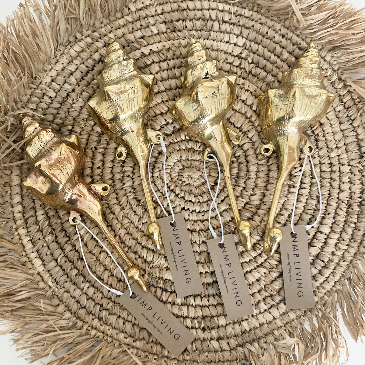 Brass Gold Shell Hook | NMP Living